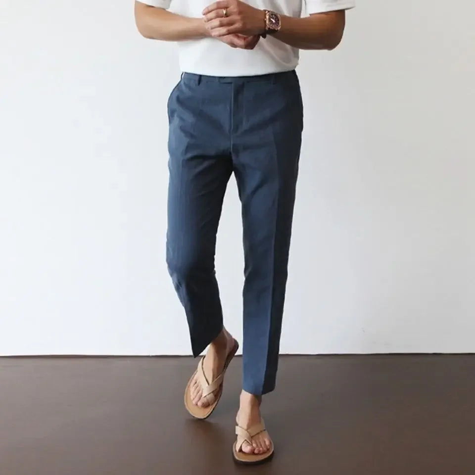 Old Money Blue Linen Pants | The Old Money